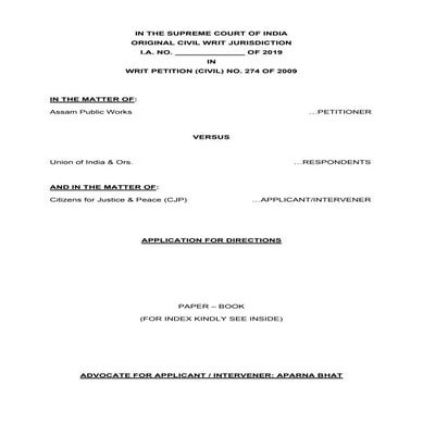 Cjp intervention application 26112019 | PDF