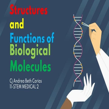 Structures and Functions of Biological Molecules Grade 11 Biology.pptx