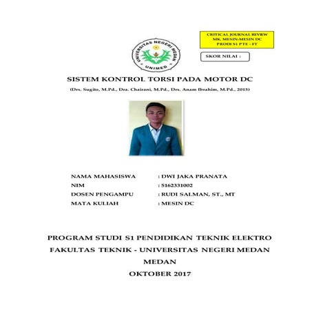Cjr Mesin Dc Docx