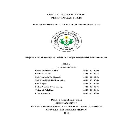 CJR PERENCANAAN BISNIS | PDF