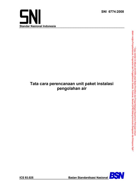 SNI 6989.57.2008 Metode Pengambilan Contoh Air Permukaan | PDF