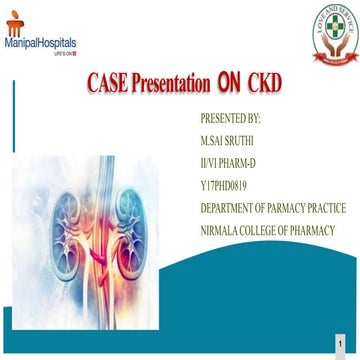 CKD (Chronic Kidney Disease) | PPTX