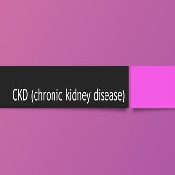 CKD (chronic kidney disease) explained.pptx