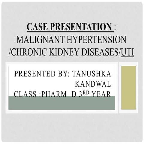 Ckd htn uti | PPT