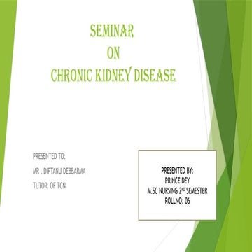ckd ppt.pptx chronic kidney disease ppt | PPT