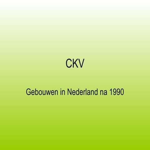 Ckv bouwwerken | PPT