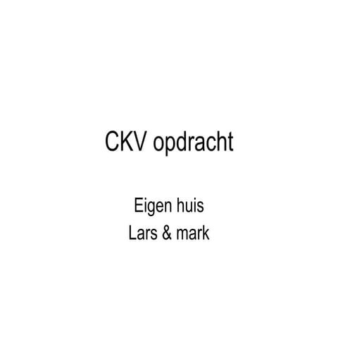Ckv Opdracht 2 | PPT