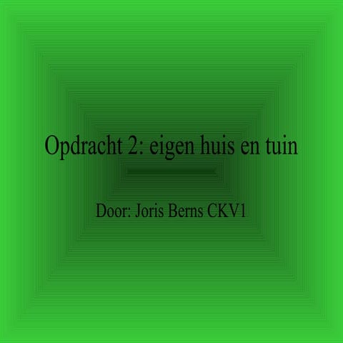 Ckv Presentatie 2 | PPT