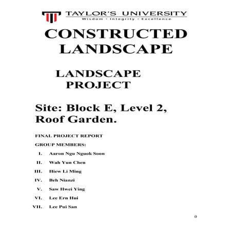 Constructed Landscape Final Project Report | PDF