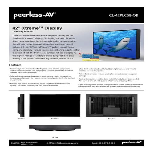 Cl 42 plc68-ob outdoor display | PDF