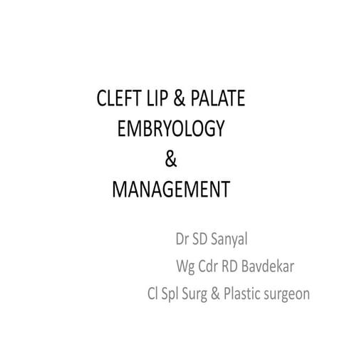 cleft lip and palate | PPTX