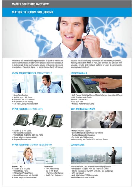 Matrix Comsec Pvt. Ltd presentations