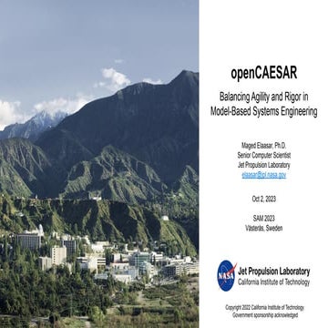 Balancing Agility and Rigor in Model-Based Systems Engineering ...