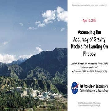 Accessing the Accuracy of Landing Models for Landing on Phobos CL25_1442.pdf