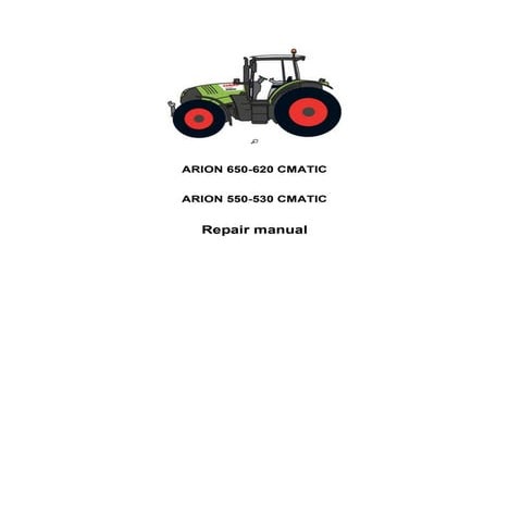 Claas arion 650 620 cmatic (type a37) tractor service repair manual ...