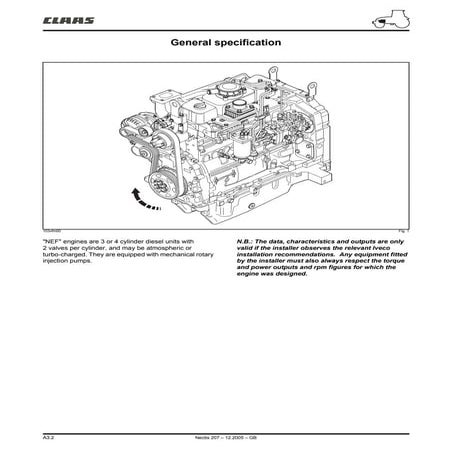 Claas nectis f 247 2+4 wd (type t16) tractor service repair manual | PDF
