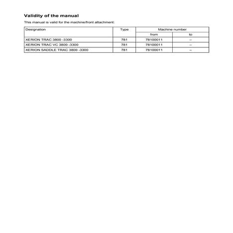 Claas xerion saddle trac 3800 3300 tractor service repair manual ...