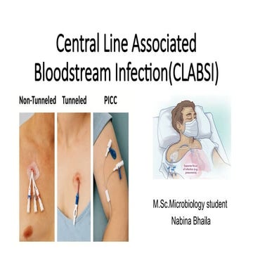 Central Line Associated Bloodstream Infection | PPTX