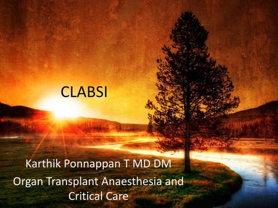 CLABSI | PPT