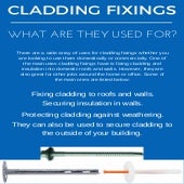 Cladding Fixings - What are they Used For?