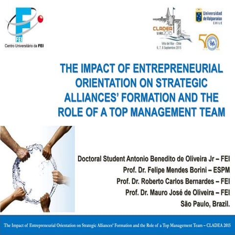 THE IMPACT OF ENTREPRENEURIAL ORIENTATION ON STRATEGIC ALLIANCES ...