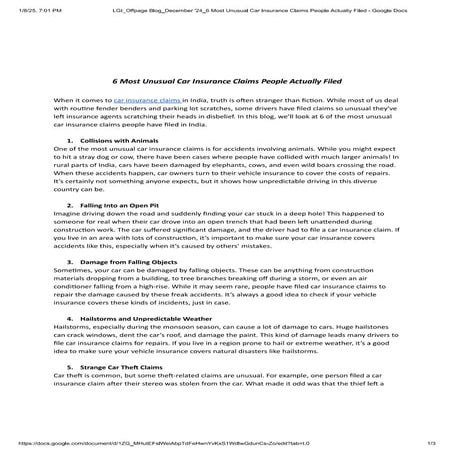 Buy Car Insurance Online | Get Four Wheeler Insurance Policy | PDF