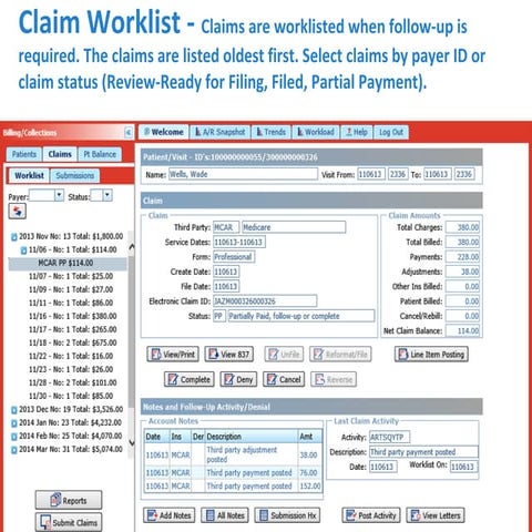 Claim worklist-gallary | PPT