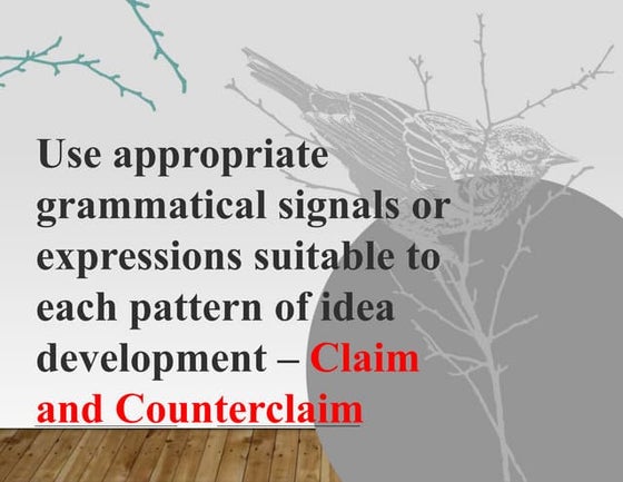 Using Grammatical Signals Suitable to Patterns of Idea Development | PPTX