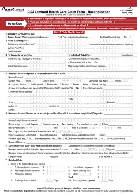 Apollo Munich Optima Restore Claim Intimation Form