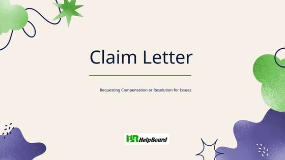 How to Write a Claim Letter, Claim Denial Letter | PPT