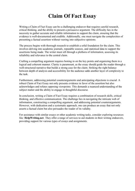 Factual Essay Example. Athens State University | PDF | Education