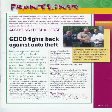 Claims Article Geico Magazine | PDF