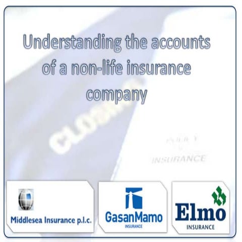 Accounting for non-life insurances | PPTX