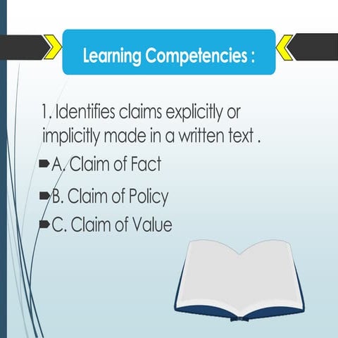 Types of Claims: Facts, Value, and Policy | PPTX
