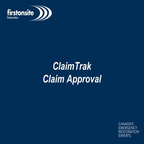 Claim trak claim approval for admin | PPTX