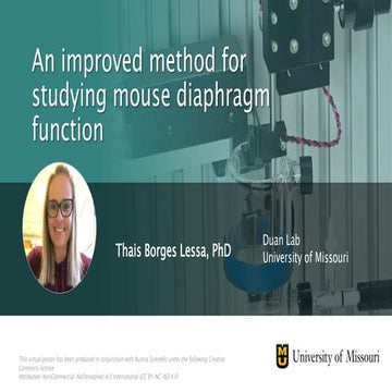An improved method for studying mouse diaphragm function | PPTX