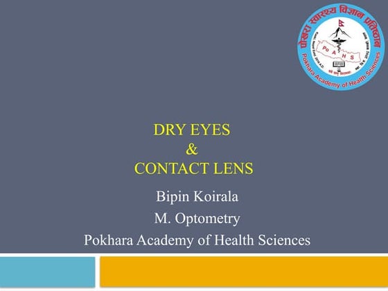 6. Dry eye diagnosis and management.pptx