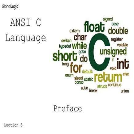 C language lect_03_preface | PPT