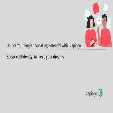 Clapingo - Speak English Fearlessly | PDF