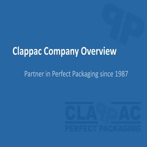 Clappac Perfect Packaging | PPTX