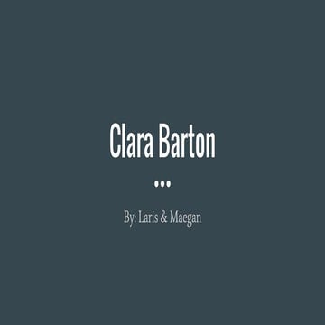 Clara Barton | PPTX