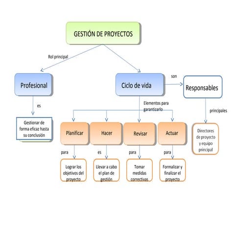 mapa conceptual gestion de proyectos | PPT