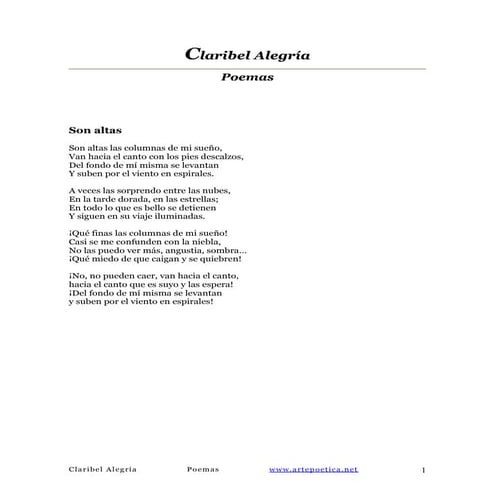 Claribel alegria | PDF