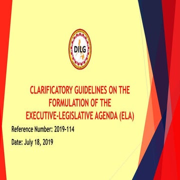 CLARIFICATORY GUIDELINES ON THE FORMULATION OF THE EXECUTIVE ...
