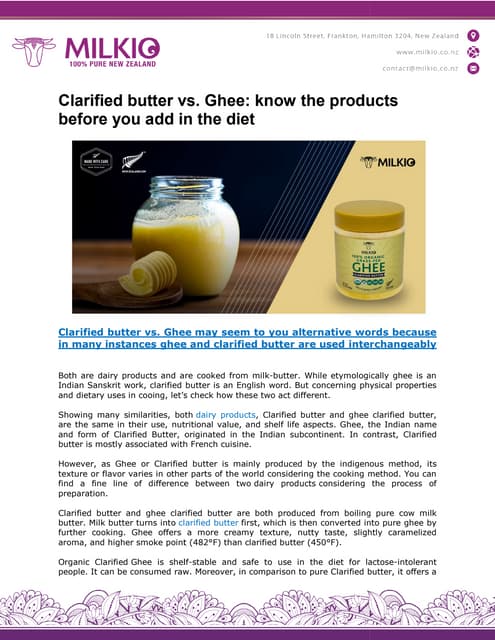 Ghee flavor | PDF