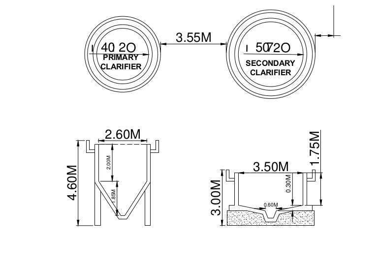 Clarifiers drawing
