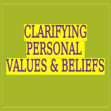 Personal values | PPT