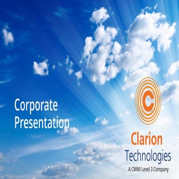 Clarion Corporate Presentation | PDF