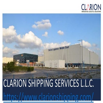 Logistics- Freight forwarding| Clarion Shipping | PPT