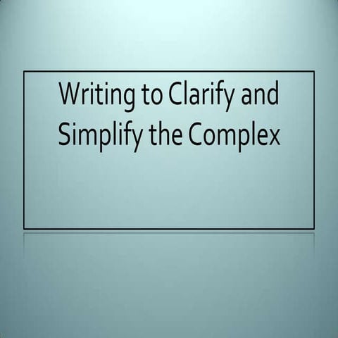 Clarity | PPTX | Science